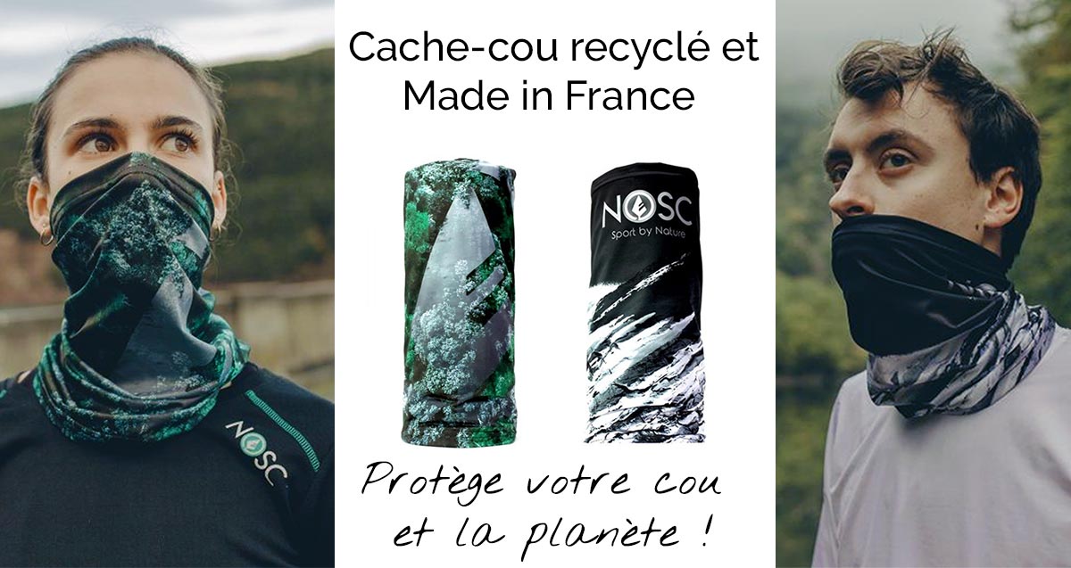 Cache-cou en polyester recyclé et made in france - My Green Sport